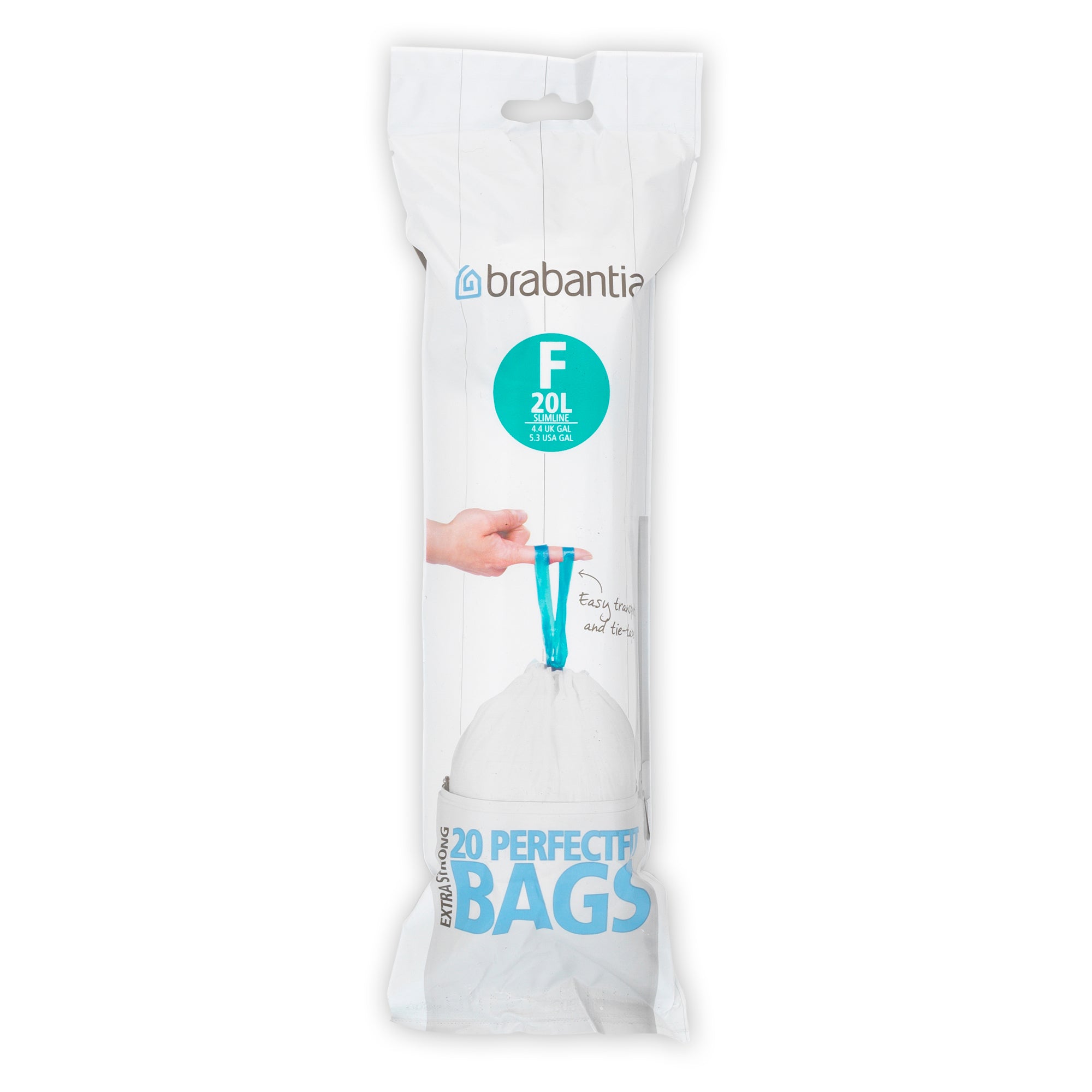PerfectFit Bags [Code F] Bin Liners (Slimline) - 20 Bags/Roll - 20L ...